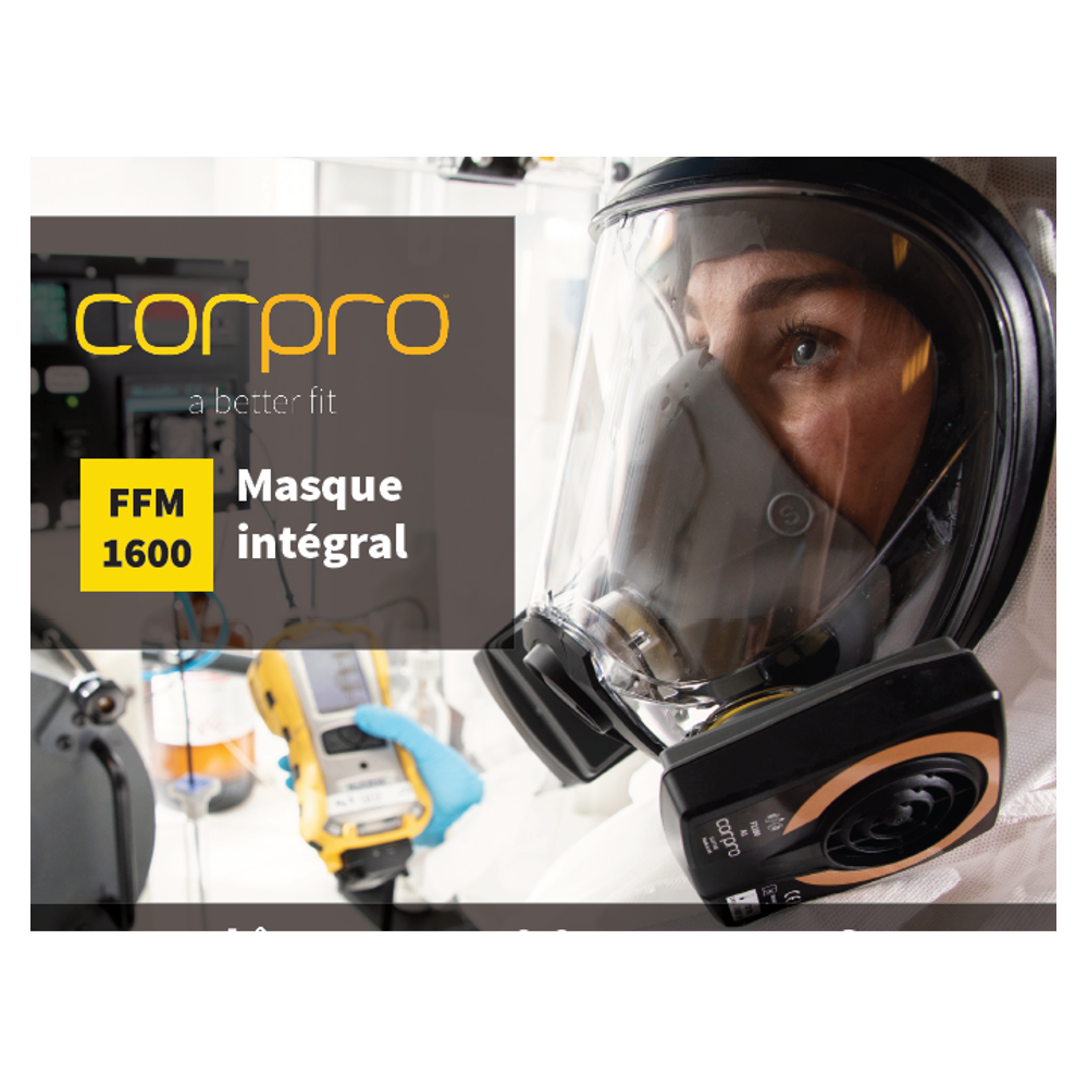 masque complet 1600 CORPRO protection respiratoire