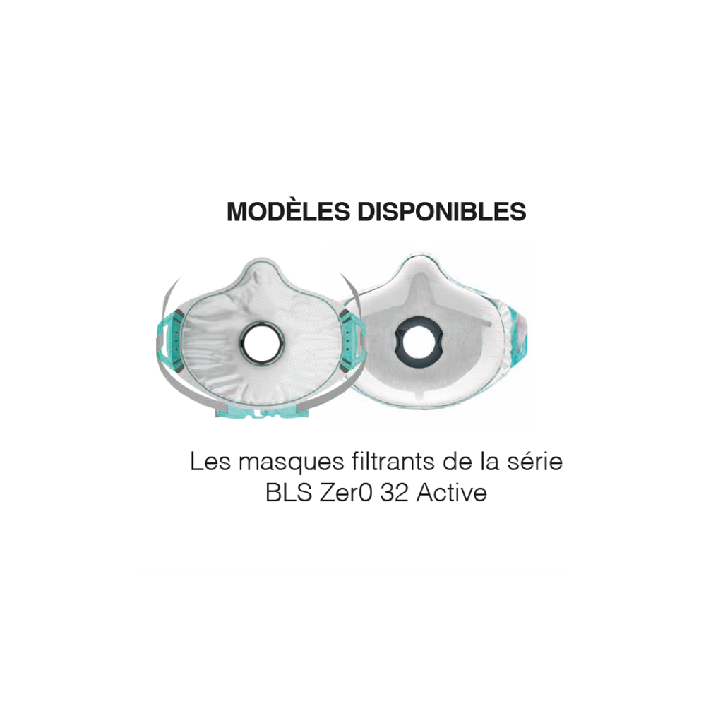 Masque FFP3 BLS ZERO pour soupape électronique